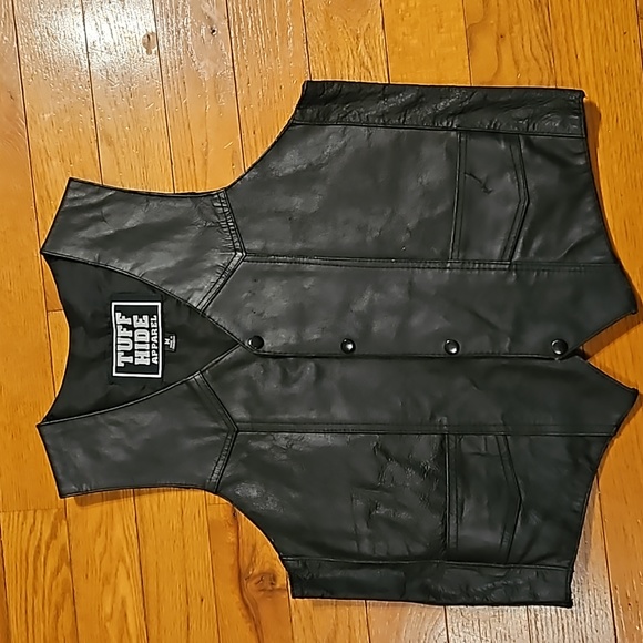 Jackets & Coats | Tuff Hide Apparel Biker Motorcycle Vest Sz Med | Poshmark